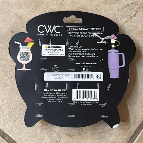 CWC | Kitchen | Cwc 6 Piece Mushroom Straw Toppers | Poshmark